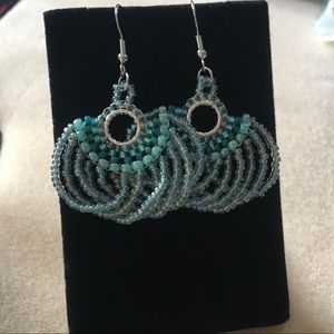 Hand Crafted | Jewelry | Hand Crafted Loopy Beaded Earrings | Poshmark